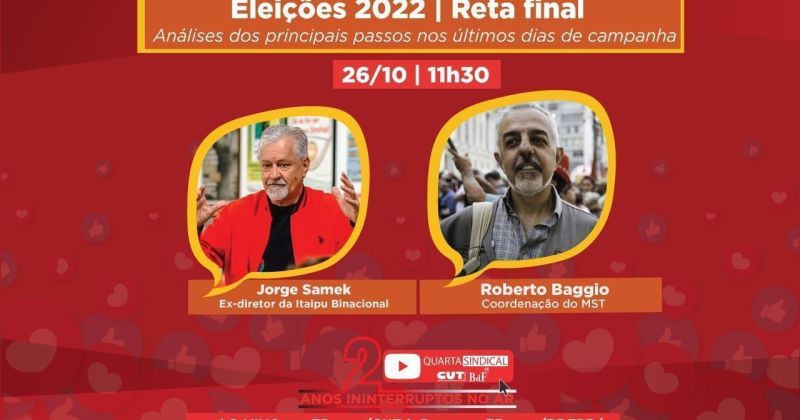 Quarta Sindical: Reta final das eleições 2022 - CUT Paraná
